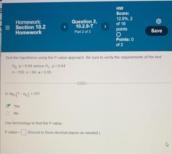 Solved Hw Homework Section 10 2 Homework Question 2 10 2 9 T