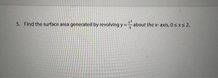 Solved for all problems involving integrals express answers | Chegg.com