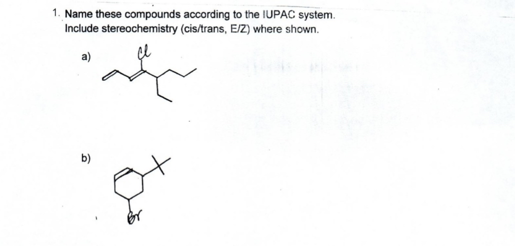 Solved Name these compounds according to the IUPAC system. | Chegg.com