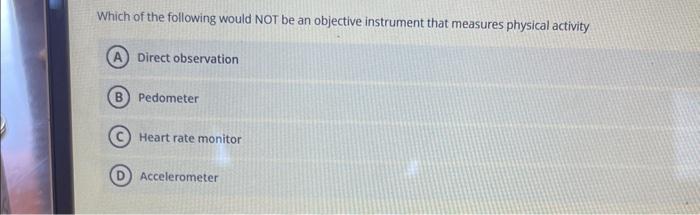 Solved Which of the following would NOT be an objective | Chegg.com