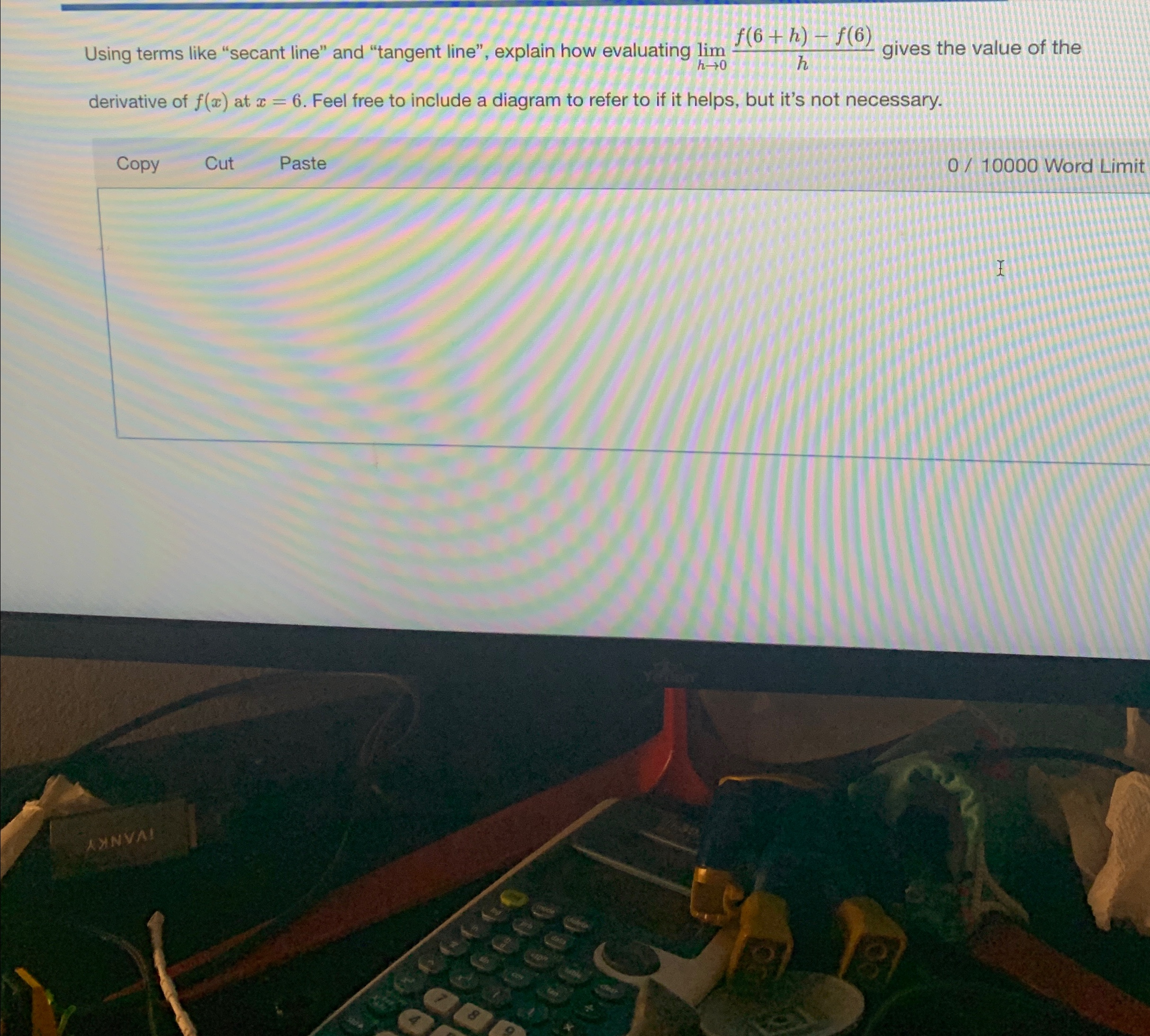 Solved Using terms like "secant line" and "tangent line", | Chegg.com