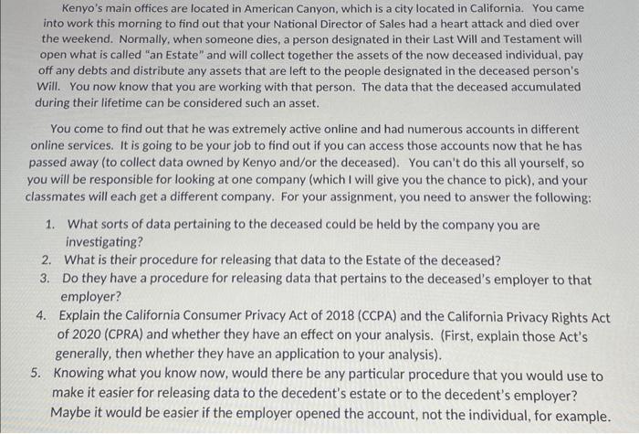 im doing a project on govee homes. the premice of it | Chegg.com