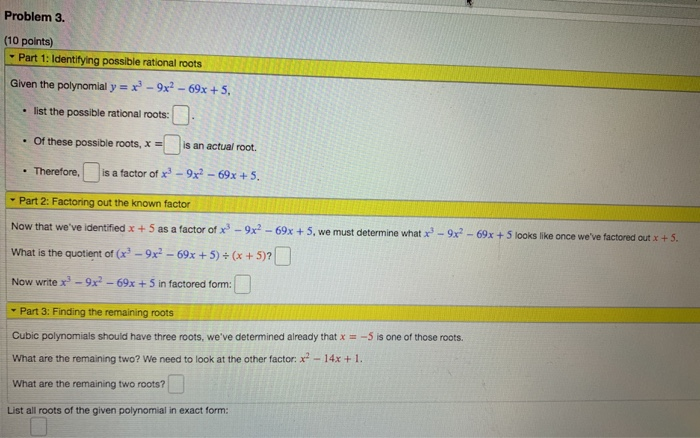 Solved Problem 3. (10 points) Part 1: Identifying possible | Chegg.com