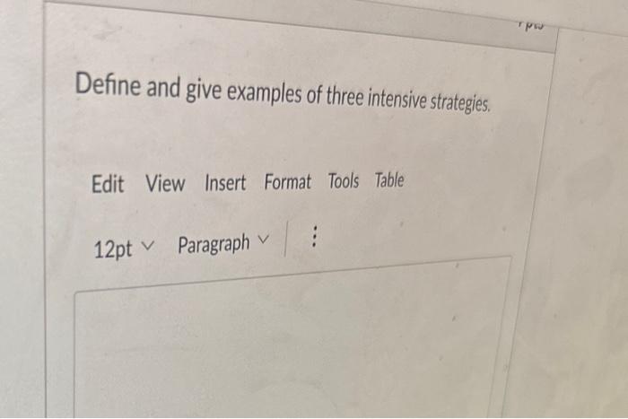 Solved Define and give examples of three intensive | Chegg.com