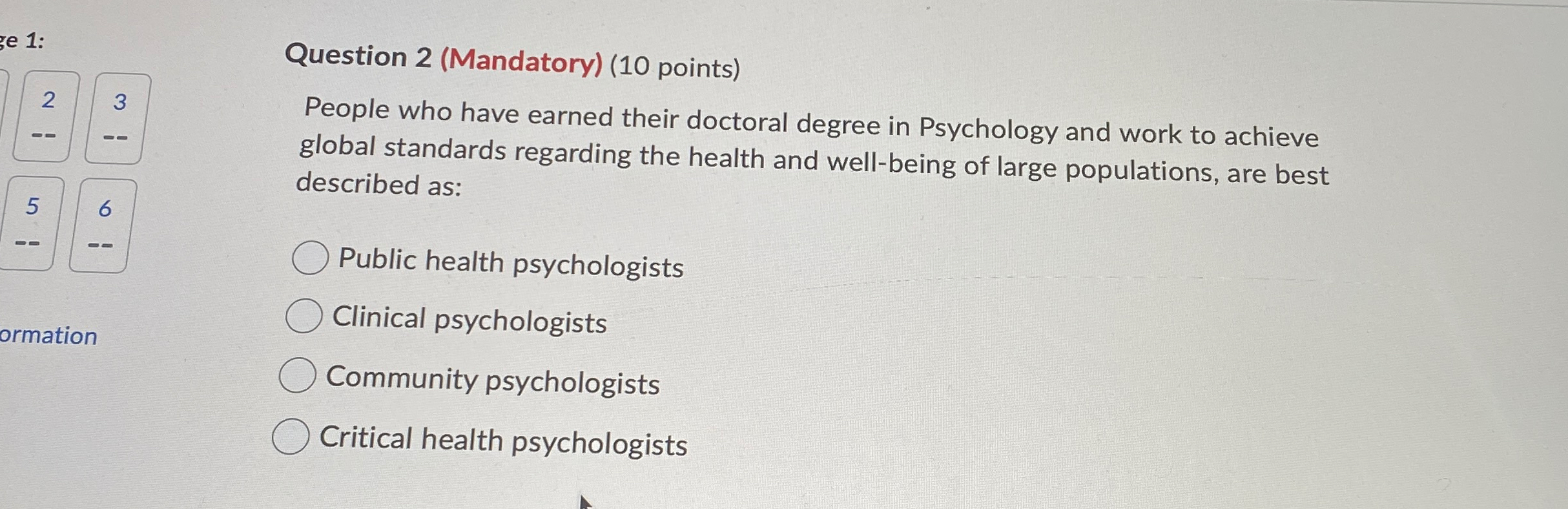 Solved Question 2 (Mandatory) (10 ﻿points)23People who have | Chegg.com