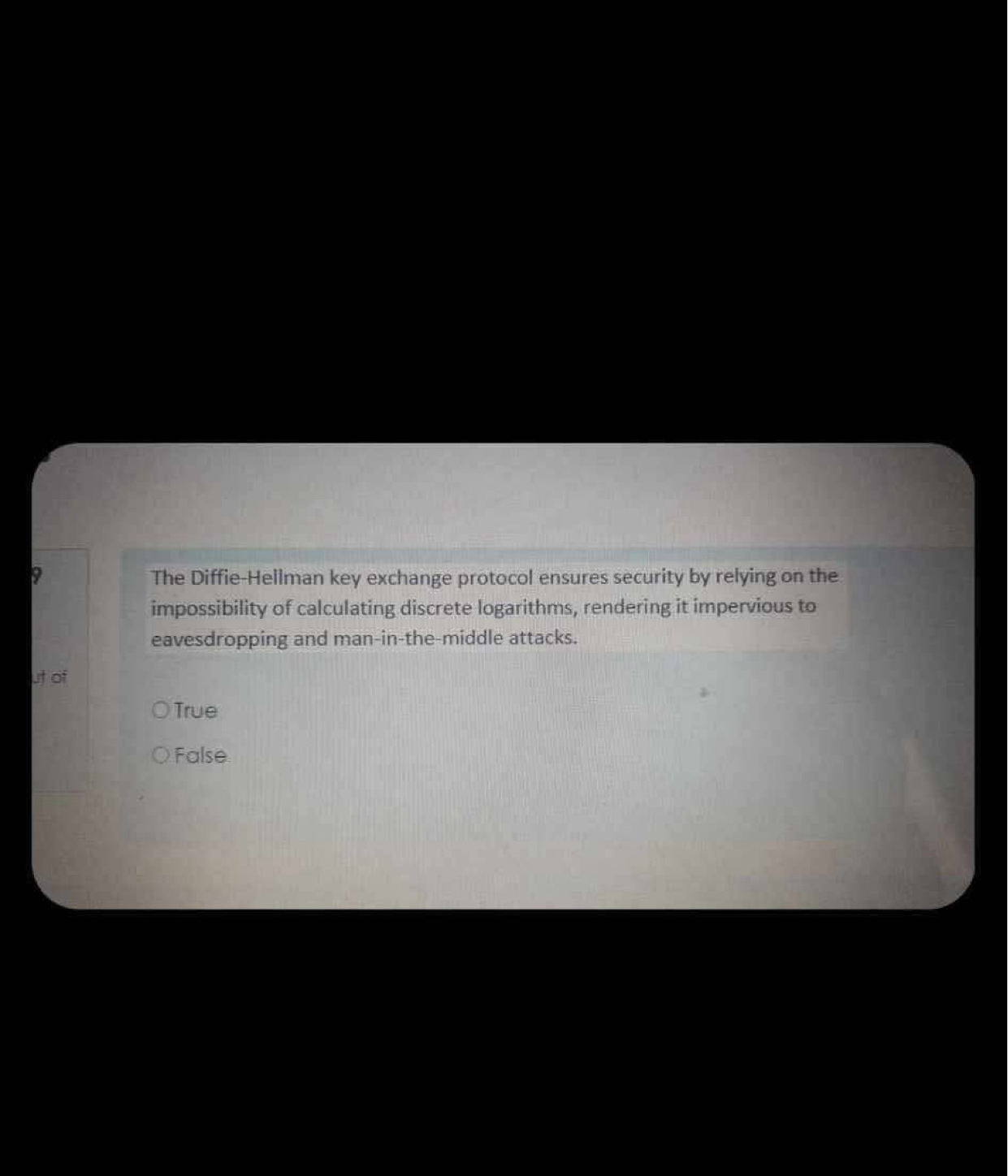 Solved The Diffie-Hellman key exchange protocol ensures | Chegg.com