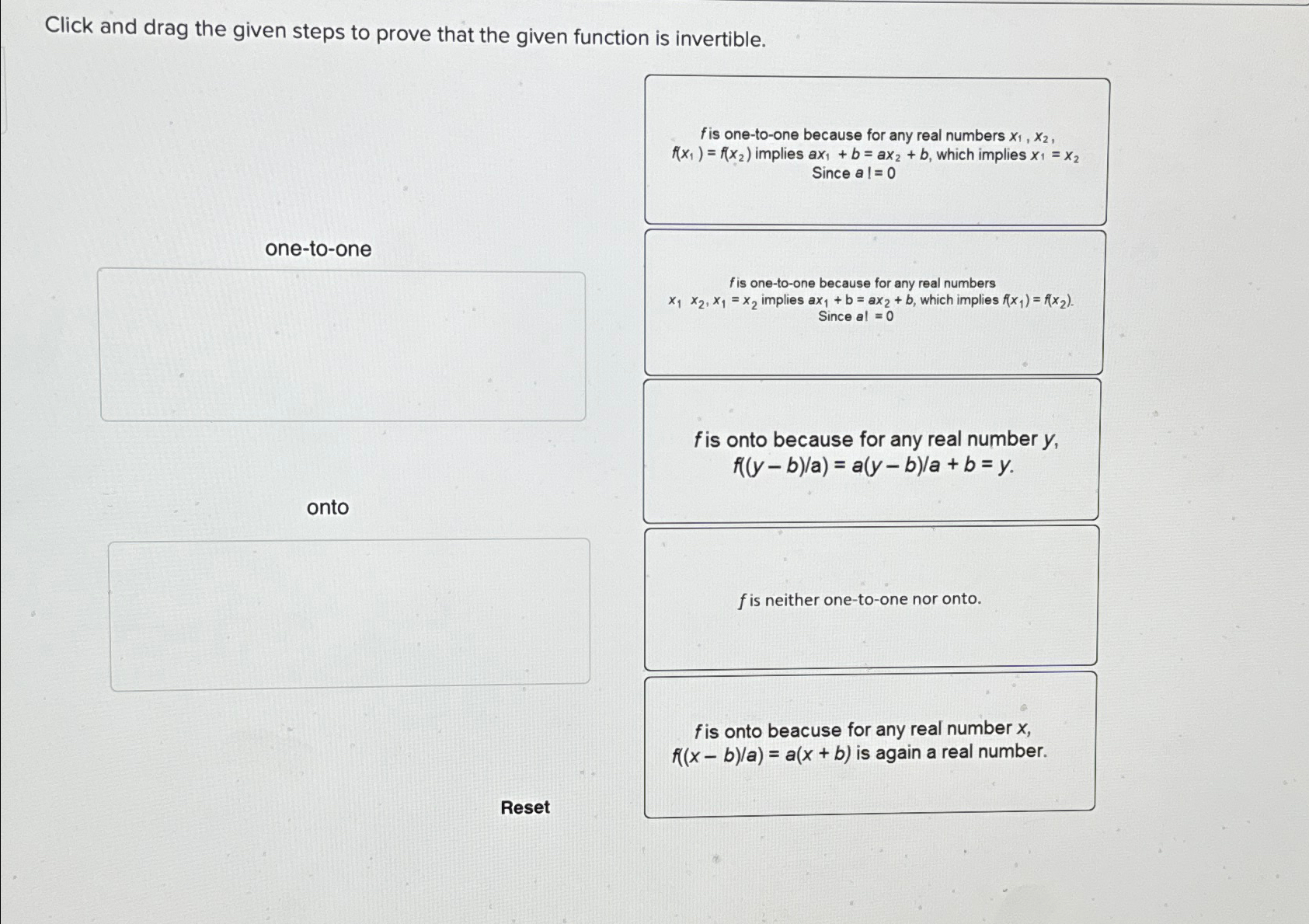Solved Click and drag the given steps to prove that the | Chegg.com
