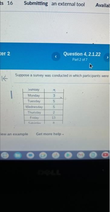 Solved Suppose a survey was conducted in which participants | Chegg.com