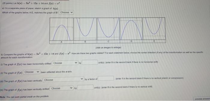 Solved (25 poinb) Let hi=) -3° +1214 and (c) - On a separate | Chegg.com