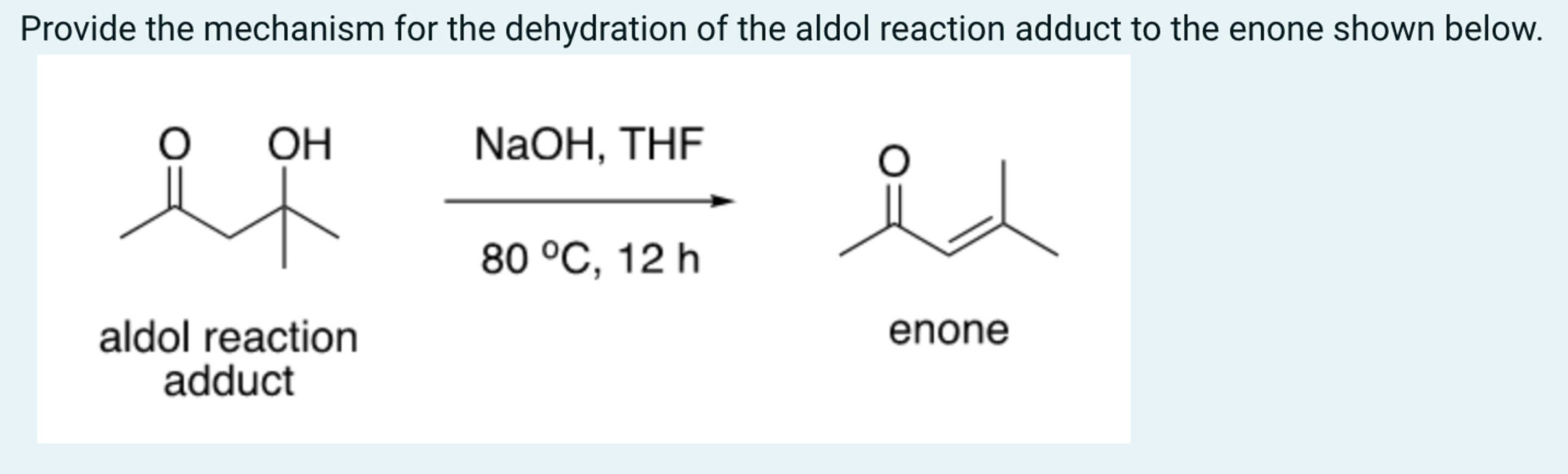 Solved Provide the mechanism for the dehydration of the | Chegg.com