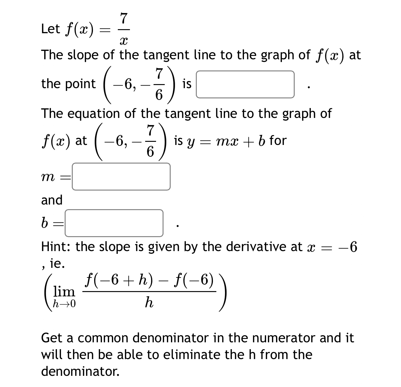 Solved Let f(x)=7xThe slope of the tangent line to the graph | Chegg.com