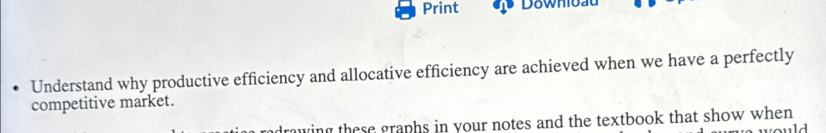 Solved Understand why productive efficiency and allocative | Chegg.com
