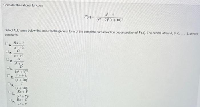 Solved Consider the rational function | Chegg.com