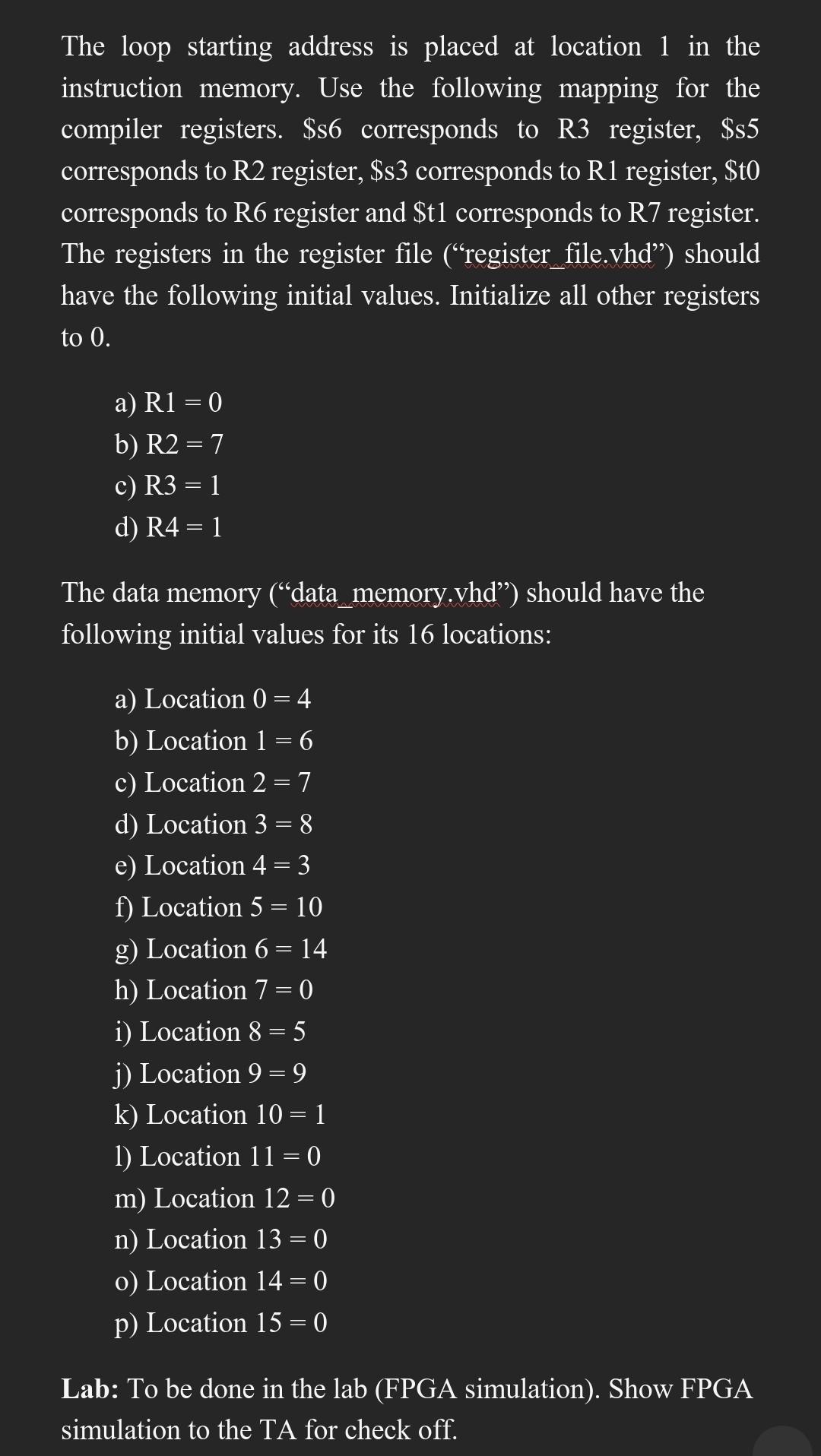 Solved The loop starting address is placed at location 1 in | Chegg.com