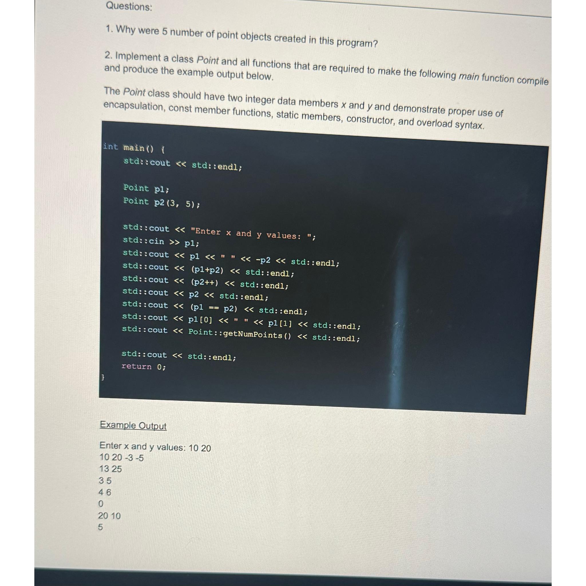 Solved C++ ﻿code needed(use modern c++ ﻿syntax)(Topic - | Chegg.com