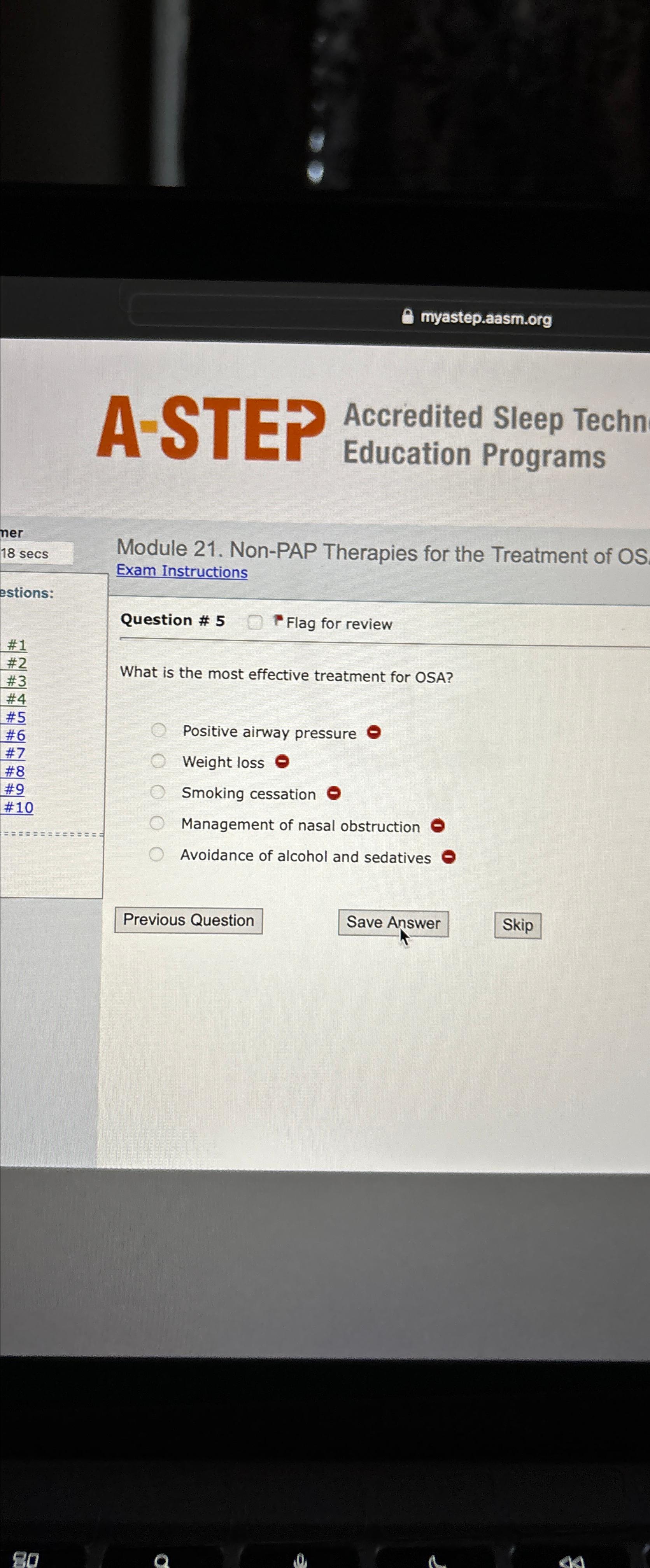 Solved myastep.aasm.orgA-ST롤Accredited Sleep Techn Education | Chegg.com
