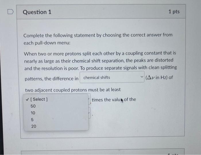 Solved Complete the following statement by choosing the | Chegg.com
