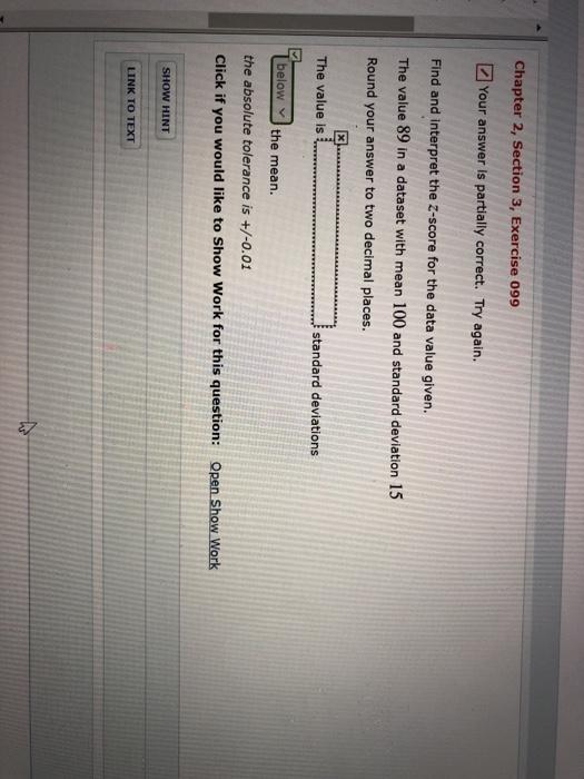 Solved Chapter 2, Section 3, Exercise 099 Your answer is | Chegg.com