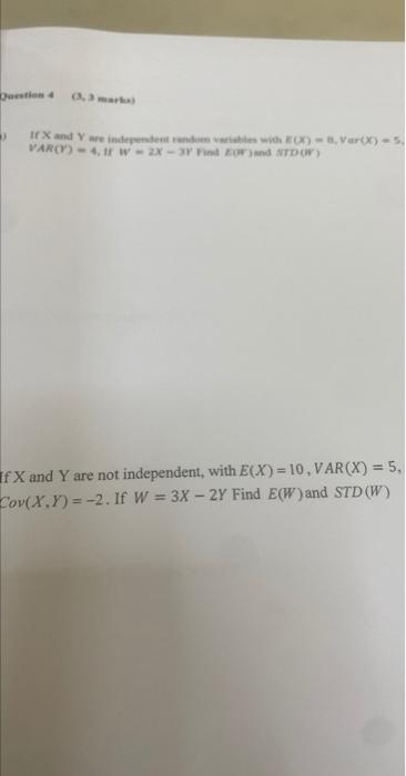 [Solved]: If ( mathrm{X} ) and ( mathrm{Y} ) are inde
