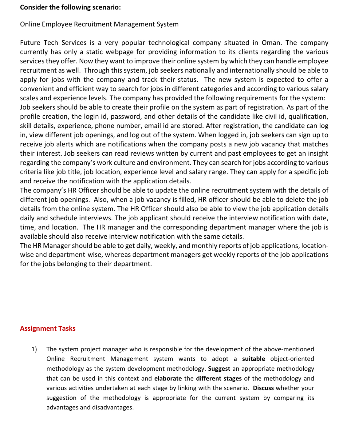 Solved Consider the following scenario:Online Employee | Chegg.com