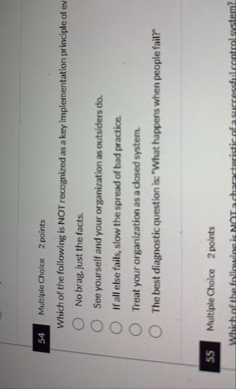 Solved Multiple Choice 2 ﻿pointsWhich of the following is | Chegg.com