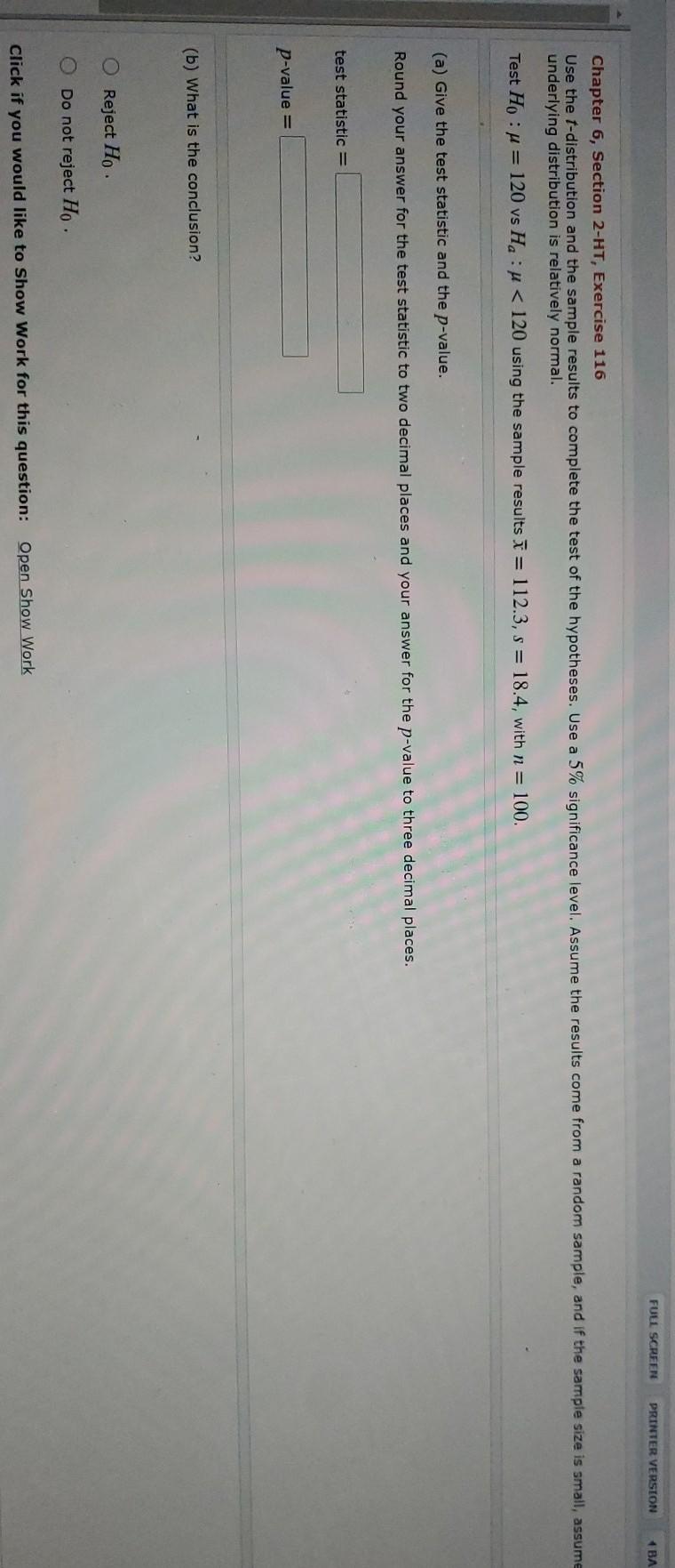 Solved FULL SCREEN PRINTER VERSION 4 BA Chapter 6, Section | Chegg.com