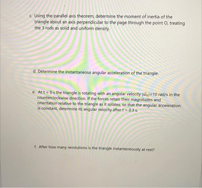 Solved 1. The isosceles triangle below is made from three | Chegg.com