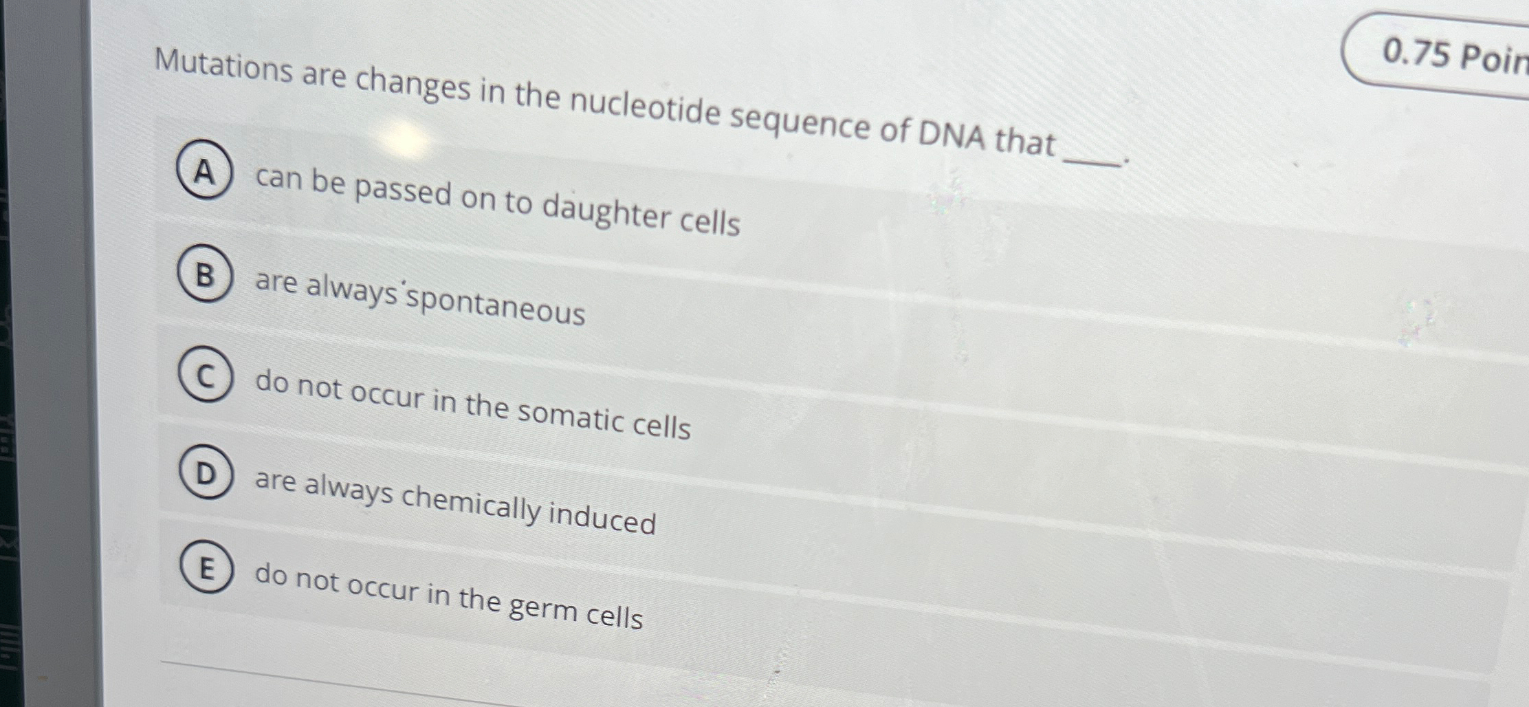 Solved Mutations are changes in the nucleotide sequence of | Chegg.com