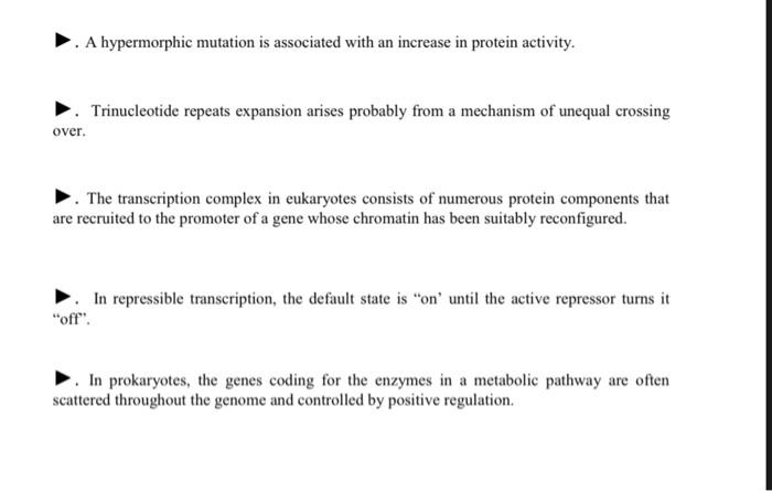 Solved A hypermorphic mutation is associated with an | Chegg.com