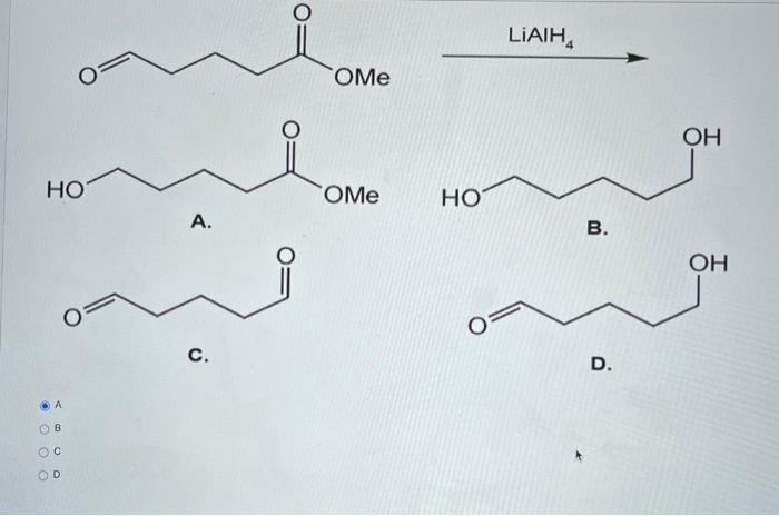 Solved LiAlH4 | Chegg.com