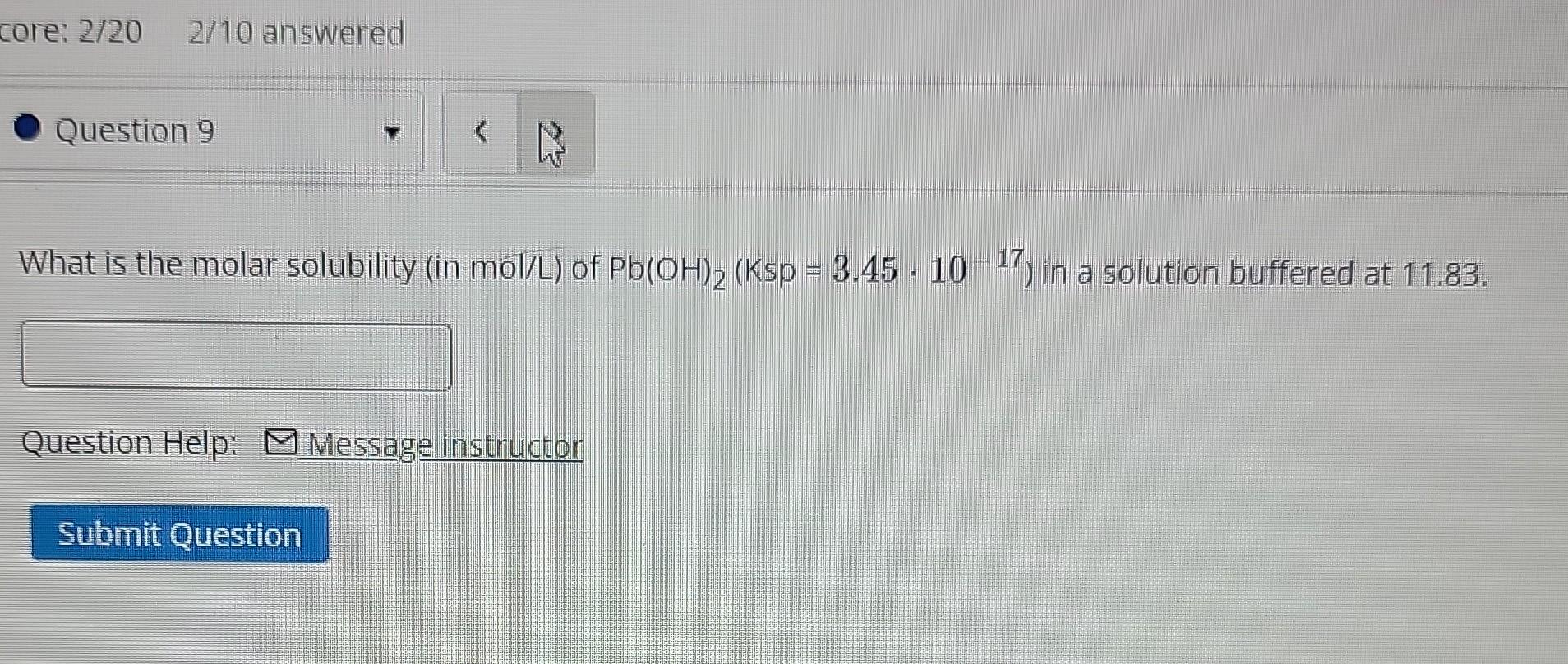 Solved What Is The Molar Solubility in Mol L Of Chegg solved-what-is-the-molar-solubility-in-mol-l-of-chegg