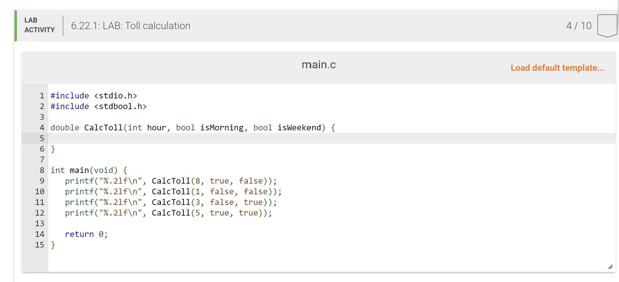 Solve this in C please | Chegg.com