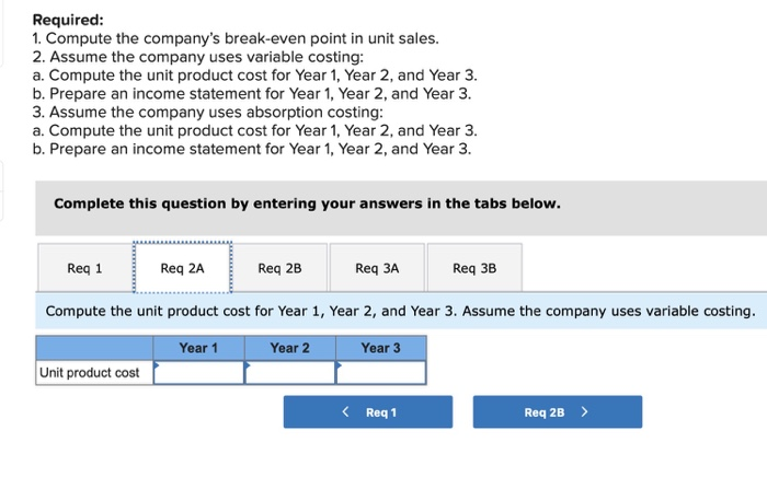 Solved Problem 6-18 Variable and Absorption Costing Unit | Chegg.com