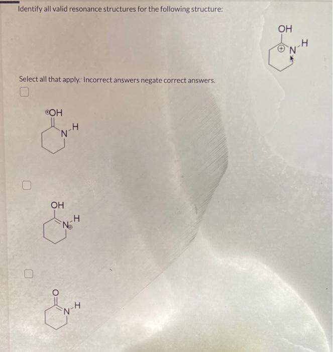 Solved Identify all valid resonance structures for the | Chegg.com