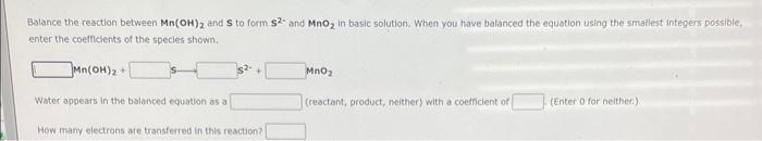 Solved Batonce the reactoon between PbO2 and Fe to form Pb2+ | Chegg.com