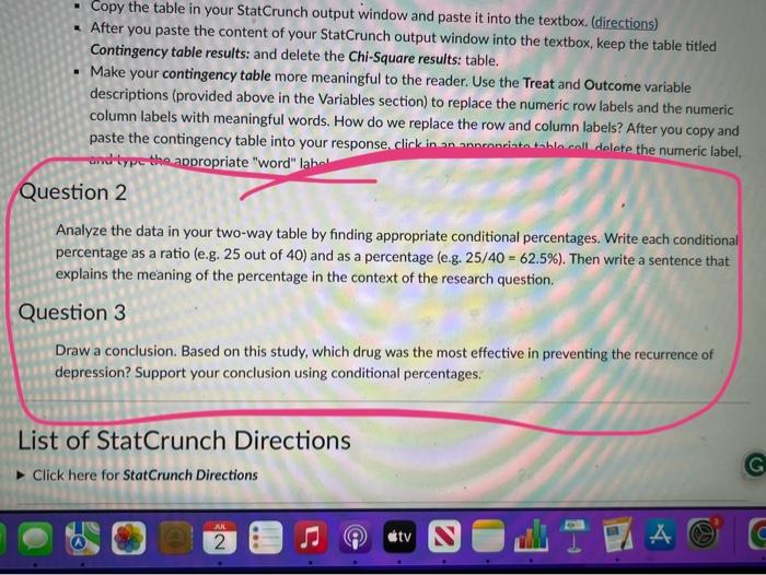 Contingency table results: Rows: Hospt Columns: | Chegg.com