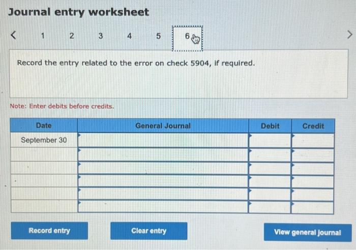 Solved Additional Information (a) Check Number 5904 is | Chegg.com