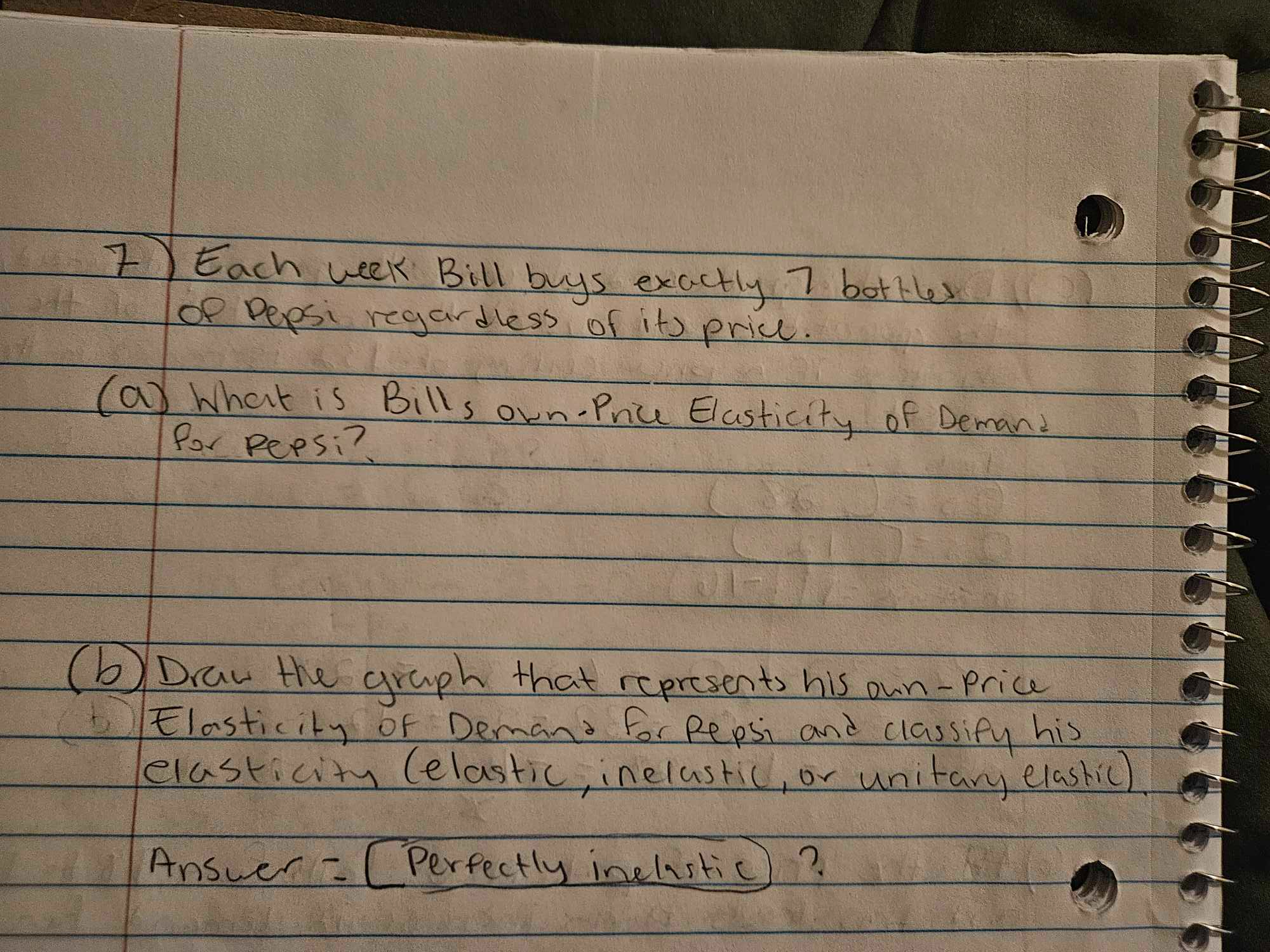 Solved Each week Bill buys exactly 7 ﻿bottles of Pepsi | Chegg.com