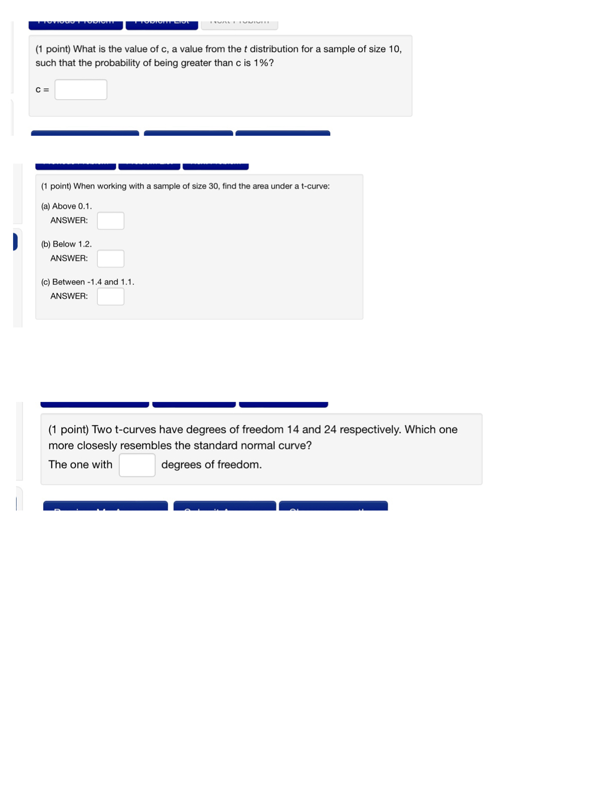 Solved (1 ﻿point) ﻿What is the value of c, ﻿a value from the | Chegg.com