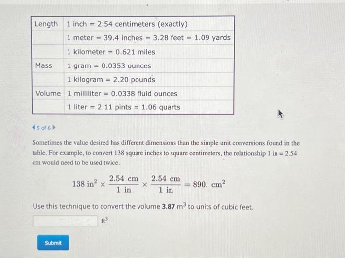 Solved Sometimes the value desired has different dimensions | Chegg.com