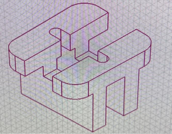 Solved Sketch the 3 projection views and the isometric view | Chegg.com