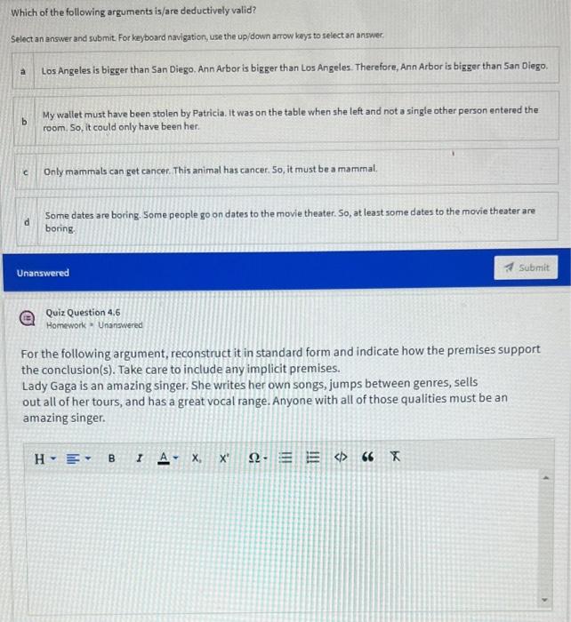 Which of the following is true about the following | Chegg.com