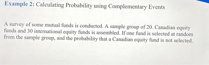 Solved Example 2: Calculating Probability using | Chegg.com