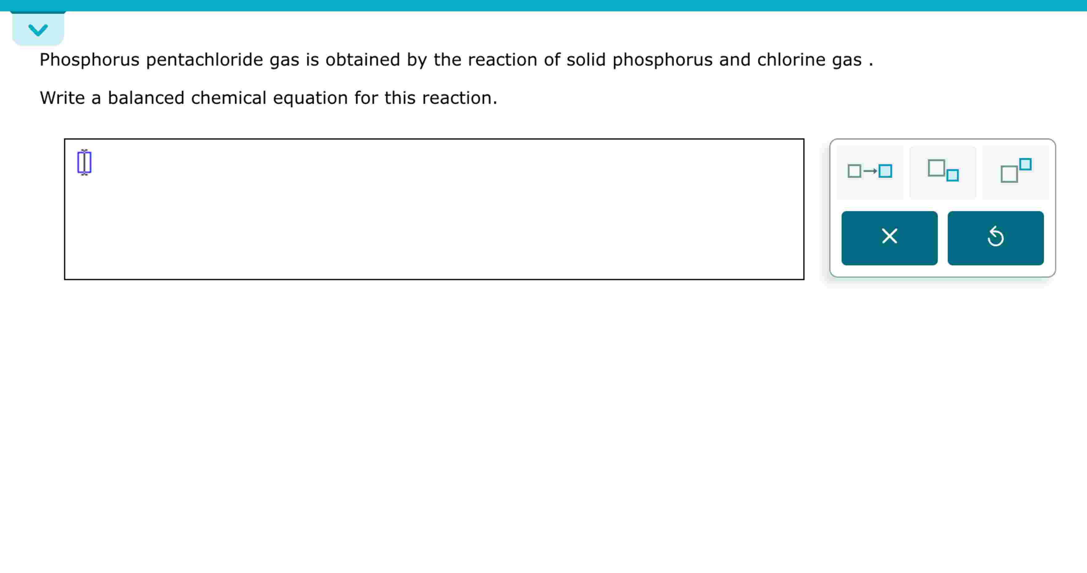 Solved Phosphorus pentachloride gas is ﻿obtained by ﻿the | Chegg.com