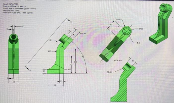 Solved When building this design in solidworks, what is the | Chegg.com