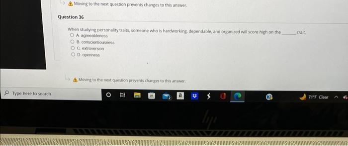 Solved As Moving to the next question prevents changes to | Chegg.com