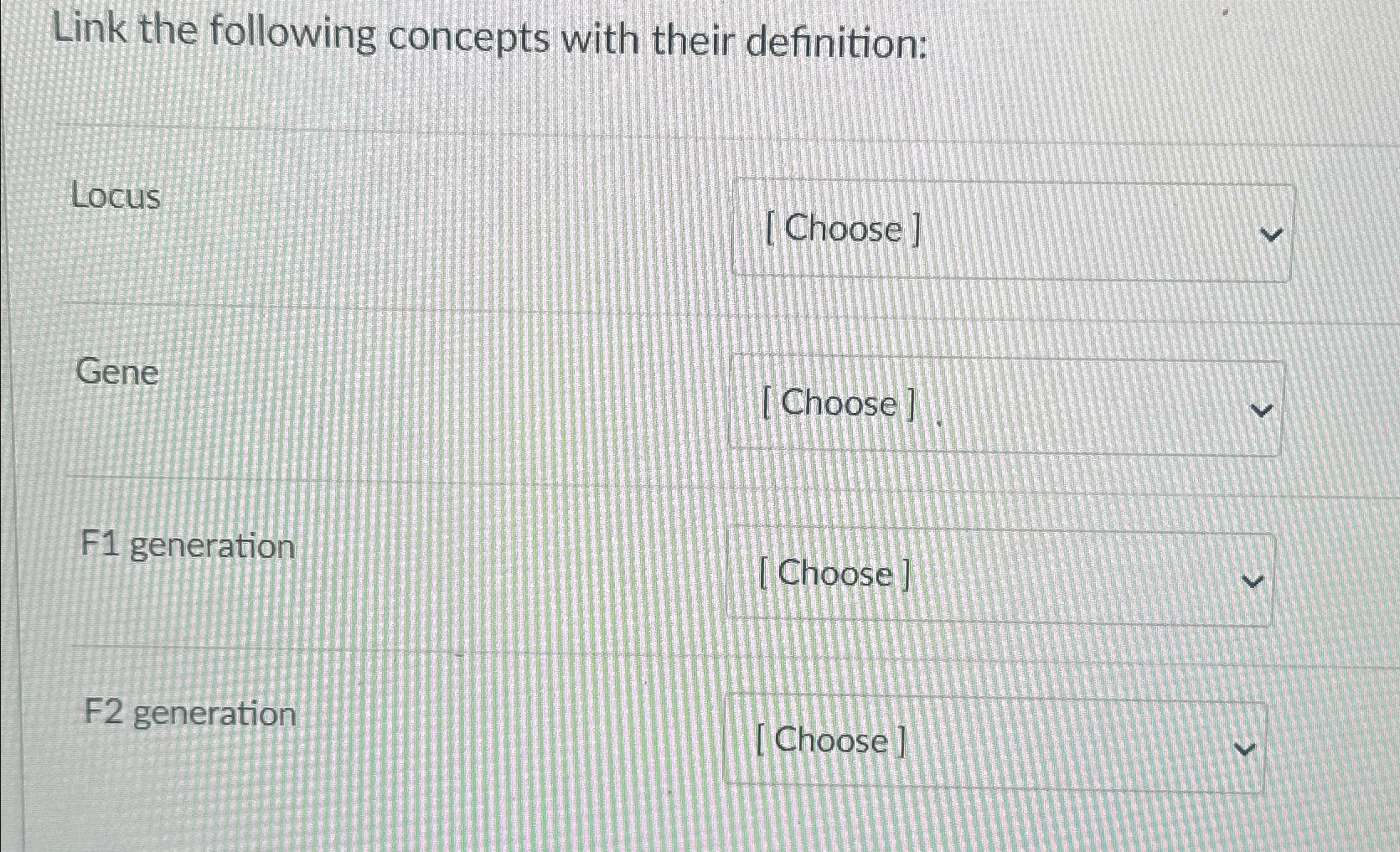 Solved Link the following concepts with their | Chegg.com