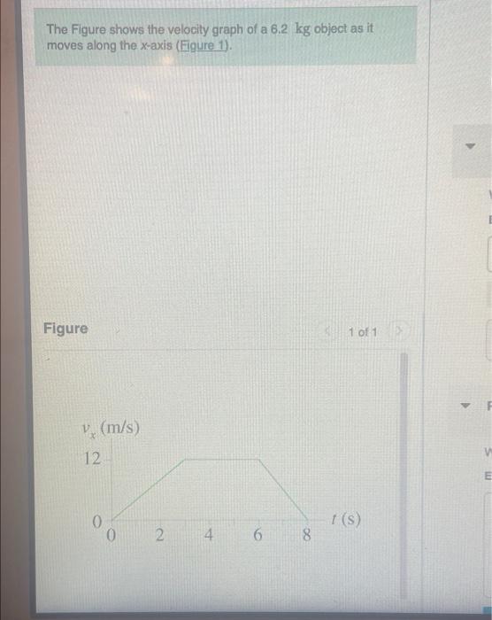 Solved A) what is the net force acting on this object at t=1 | Chegg.com