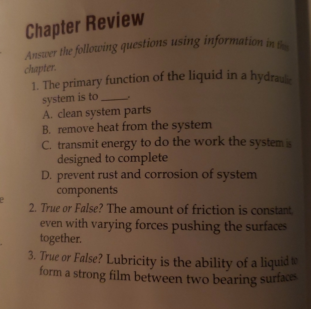 Solved Chapter ReviewAnswer the following questions using | Chegg.com