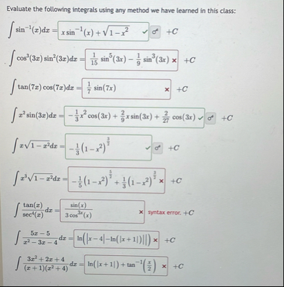 Solved Evaluate the following integrals using any method we | Chegg.com